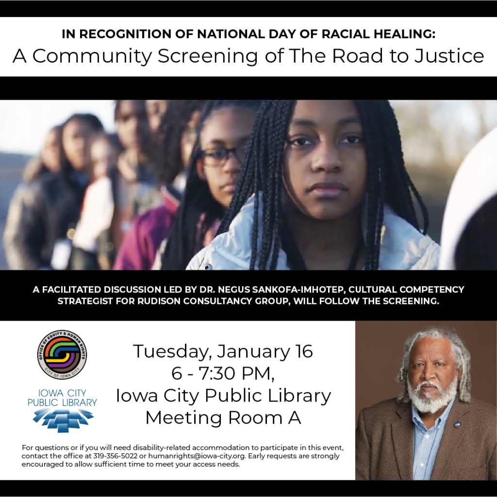 Community Screening Of The Road To Justice | Think Iowa City